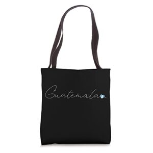 guatemala simple love guatemalan flag heart on guatemala tote bag