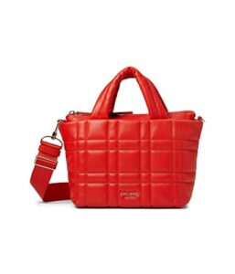 kate spade new york software quilted leather mini tote bright red one size