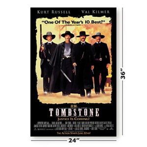 Tombstone - Movie Poster (Regular Style - Black) (Size: 24" x 36")