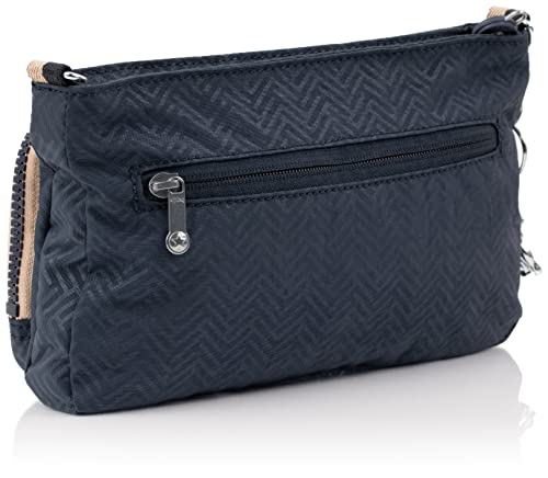 Kipling Womens Women's Myrte Crossbody Handbag, Metallic Purse, Nylon Clutch and Waist Convertible Bag, Endless Bl Emb, 9.5 L x 5.75 H 1.75 D US