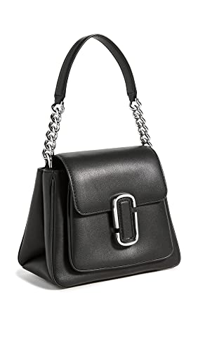 Marc Jacobs Women's The J Marc Chain Mini Satchel, Black/Silver, One Size