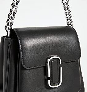 Marc Jacobs Women's The J Marc Chain Mini Satchel, Black/Silver, One Size