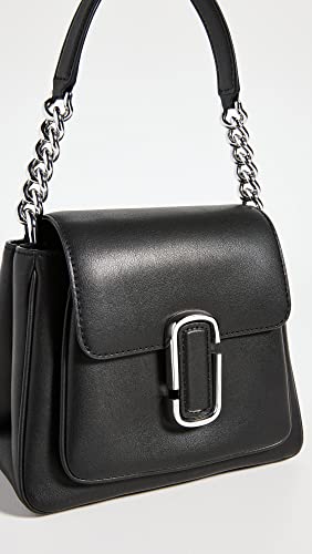 Marc Jacobs Women's The J Marc Chain Mini Satchel, Black/Silver, One Size