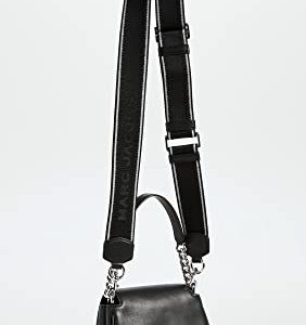 Marc Jacobs Women's The J Marc Chain Mini Satchel, Black/Silver, One Size