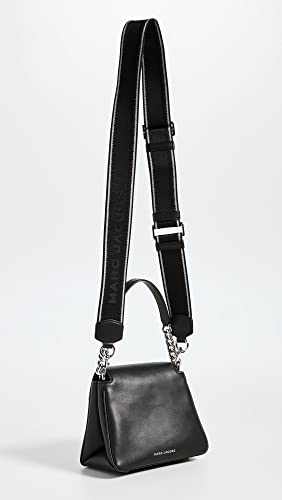 Marc Jacobs Women's The J Marc Chain Mini Satchel, Black/Silver, One Size