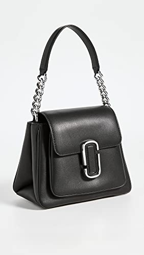 Marc Jacobs Women's The J Marc Chain Mini Satchel, Black/Silver, One Size