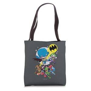 dc super friends rogues gallery tote bag