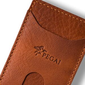 PEGAI Leather Moneyclip Wallet - MAX (Rust)