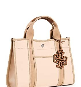 Tory Burch Women's Twill Small Tory Tote, Coy Pink, One Size