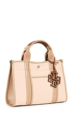 Tory Burch Women's Twill Small Tory Tote, Coy Pink, One Size