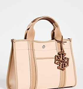 Tory Burch Women's Twill Small Tory Tote, Coy Pink, One Size