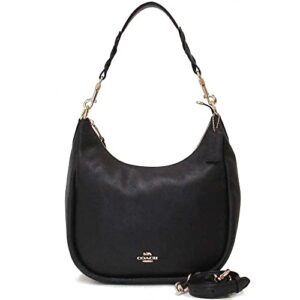 coach women’s jules hobo (pebble leather – black)