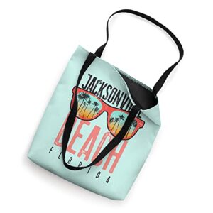 Jacksonville Beach Florida Sunset Retro Surf Jacksonville Tote Bag