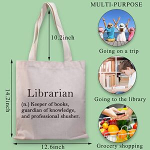 BDPWSS Librarian Tote Bag For Women School Librarian Gift Librarian Appreciation Gift Librarian Definition Gift (Keeper of books TG)