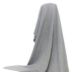 pasanfo 50x60 Inch Cozy Soft Fleece Throw Blanket (Pack of 2, Grey Color)