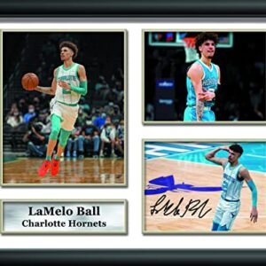 Memocious LaMelo Ball Reprint Signed Autograph Photo Poster Picture Framed Display Decorations Gifts Memorabilia