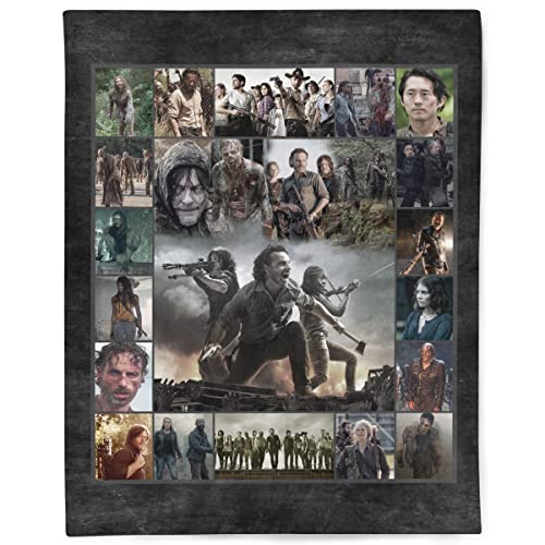 AdrianSantiag Throw Blanket Sherpa Fleece The Soft Walking Flannel Dead Warm Bedding Quilt Winter Home Decor Room Essentials, Cover for Sofa and Bed, 30x40in, 50x60in, 60x80in