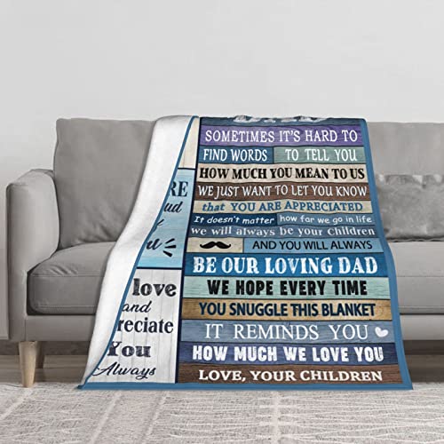 JOPJOLIW Dad Gift Blanket-Blanket for Dad-Dad Gifts from Daughter Son Blanket 60" x 50" -Dad Birthday 1