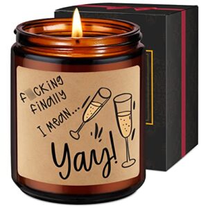 fairy’s gift finally engaged, finally married – congratulation wedding gifts for bride and groom, newly engaged friend – funny getting married gifts, couple engagement gifts – wedding candles