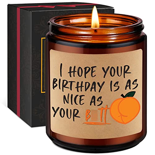 Miracu Scented Candles - Funny Birthday Gifts for Men, Women, Husband, Best Friend - Unique Birthday Gifts for BF, Girlfriend, Wife, Boyfriend - Gay Birthday Gifts - I Hope Your Day is as Nice as Your