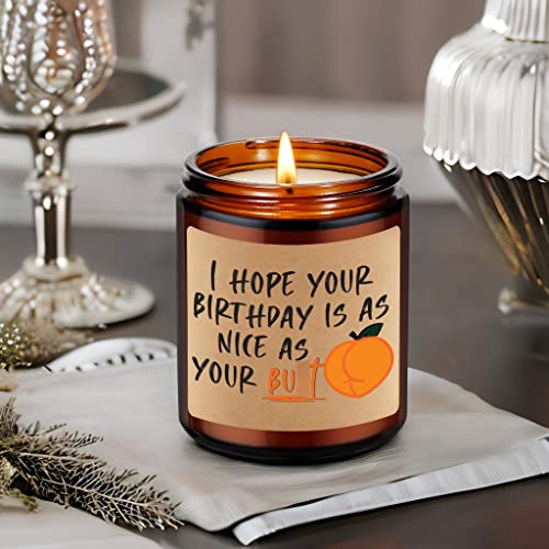 Miracu Scented Candles - Funny Birthday Gifts for Men, Women, Husband, Best Friend - Unique Birthday Gifts for BF, Girlfriend, Wife, Boyfriend - Gay Birthday Gifts - I Hope Your Day is as Nice as Your