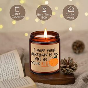 Miracu Scented Candles - Funny Birthday Gifts for Men, Women, Husband, Best Friend - Unique Birthday Gifts for BF, Girlfriend, Wife, Boyfriend - Gay Birthday Gifts - I Hope Your Day is as Nice as Your