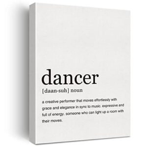 lexsivo dancer definition print canvas wall art home office decor modern quote painting 12×15 canvas poster framed ready to hang dancer artwork