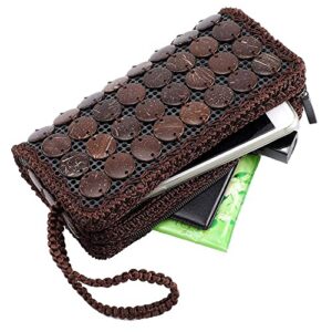 coconut shell clutch bag