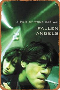 fallen angels movie poster metal wall sign tin signs for bar cafe garden gift metal plaque poster 8×12 inch