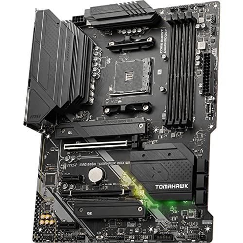 MSI MAG B550 Tomahawk MAX WiFi Gaming Motherboard (AMD AM4, DDR4, PCIe 4.0, SATA 6Gb/s, M.2, USB 3.2 Gen 2, HDMI/DP, ATX, Wi-Fi 6E, AMD Ryzen 5000 Series Processors)