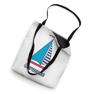 Ocracoke Island Sail Boat Sailing Nautical Regatta Tote Bag