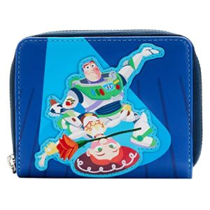 loungefly pixar moments toy story jessie & buzz zip around wallet toy story one size