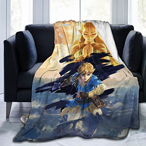 TeeDemon Legend Blanket,Throw Blanket Flannel Fleece Blanket,Soft Cozy Lightweight Blanket,Air Conditioning Camping Blanket,Adults Kid Suitable for Sofa Travel, 60''x50''