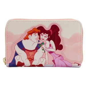 loungefly disney hercules 25th anniversary meg & herc zip around wallet hercules one size