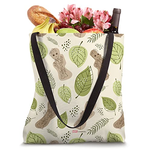 Marvel Studios I Am Groot Leaf Print Tote Bag