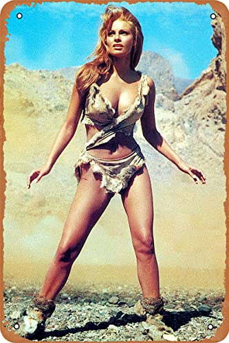 One Million Years B.C. 1966 Classic Movie Poster Raquel Welch Metal Sign Hot Girl Tin Sign 8x12Inches