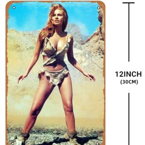 One Million Years B.C. 1966 Classic Movie Poster Raquel Welch Metal Sign Hot Girl Tin Sign 8x12Inches