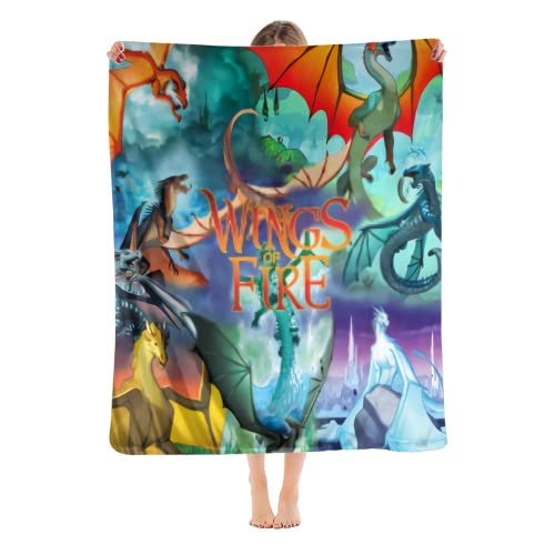 Fantasy Novel 3D Printed Anti Pilling Flannel Blanket Warm Throw Blanket Ultra-Soft and Suitable for All Seasons Luxurious Carpet 50"X40"