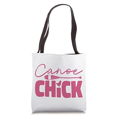 Canoe Canoeing Girl Chicken Canoe Chick Tote Bag