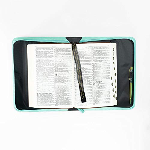 "Divinity Boutique Bible Business Report Cover (25713) | Fits Bibles up to 10" X 7" X 1.50", Teal Green, x-Large