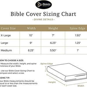 "Divinity Boutique Bible Business Report Cover (25713) | Fits Bibles up to 10" X 7" X 1.50", Teal Green, x-Large