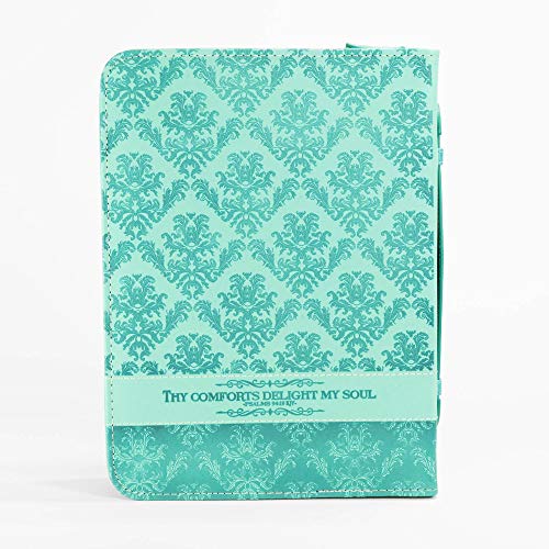 "Divinity Boutique Bible Business Report Cover (25713) | Fits Bibles up to 10" X 7" X 1.50", Teal Green, x-Large