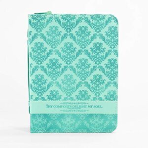 "Divinity Boutique Bible Business Report Cover (25713) | Fits Bibles up to 10" X 7" X 1.50", Teal Green, x-Large