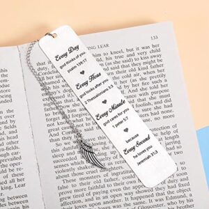 Inspirational Christian Gifts for Women Religious Bible Verse Bookmark First Communion Christening Gift for Boys Girls Daughter Best Friends Christmas Birthday Easter Thanksgiving Day Gifts for Her