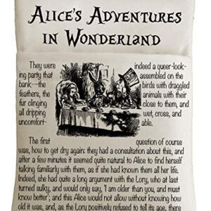 Alice's Adventures in Wonderland Book Sleeve - Book Cover for Hardcover and Paperback - Book Lover Gift - Notebooks and Pens Not Included