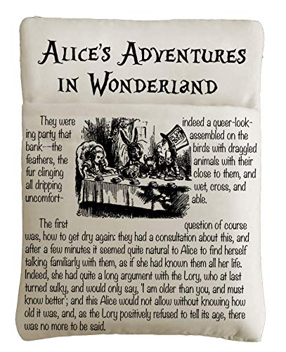 Alice's Adventures in Wonderland Book Sleeve - Book Cover for Hardcover and Paperback - Book Lover Gift - Notebooks and Pens Not Included