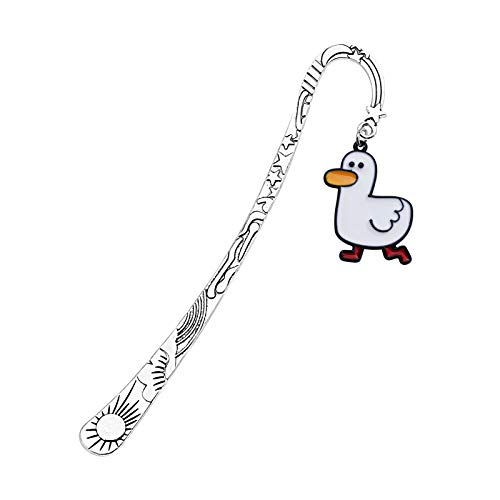 MYOSPARK Duck Bookmark Cute Duck Jewelry Reading Lover Gift Animal Bookmark Gift for Duck Lovers (Duck Bookmark)