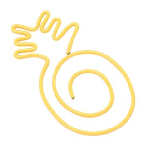 HERCHR 100Pcs Gold Cute Paper Clips, Pineapple Shaped Small Paperclips Bookmark Clips for Office School Supplies Wedding Invitations Crafts Scrapbooking