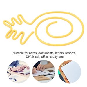 HERCHR 100Pcs Gold Cute Paper Clips, Pineapple Shaped Small Paperclips Bookmark Clips for Office School Supplies Wedding Invitations Crafts Scrapbooking