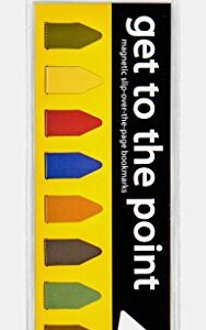 Get to the Point - Magnetic Arrow bookmarks - NEON- Set of 8 - Arrow Line Book Marker Pack is Ideal for Men, Women, Teachers, Librarians, Teens & Kids! Great for School, Work & Readers on all levels.